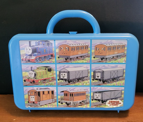 Thomas Tank Engine Blue Case W/Trains VTG 1992 Shining Time Station 90s ...