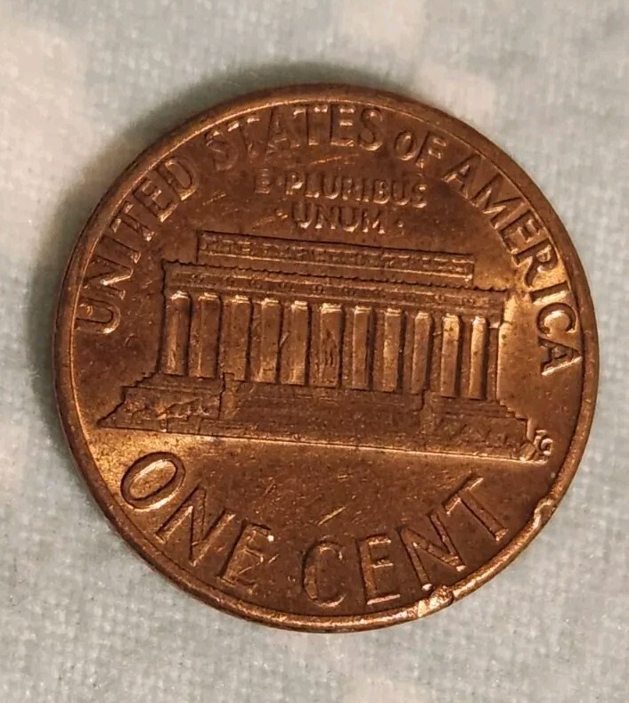 1978 D Lincoln Memorial Penny (Error Coin) Filled In Mint Mark/ Date ...