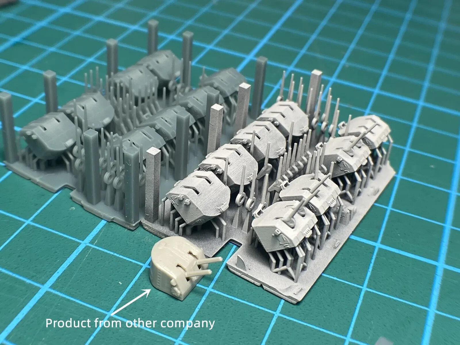 1:700, 1:350 US navy 5 inch AA guns, twin turret, single turret, 3D ...