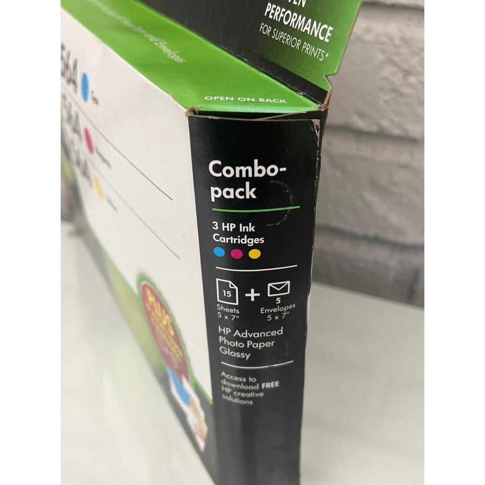 HP Combo-Pack 3 HP Ink Cartridges 564 With Photo Paper And Envelope | eBay