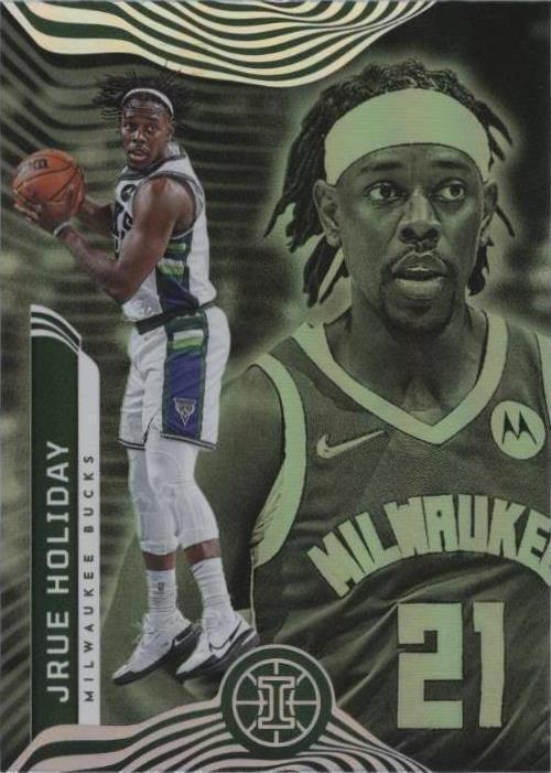 2021-22 Panini Illusions - Jrue Holiday #51 Trophy Collection Emerald ...