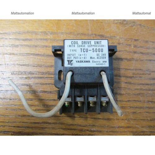 Yaskawa TCU-500U Coil Drive Unit Input: 24VDC Output: 250VAC With Surge ...