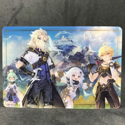 Genshin Impact ALBEDO PAIMON SUCROSE 2-20 Collectable Metal Card Anime ...