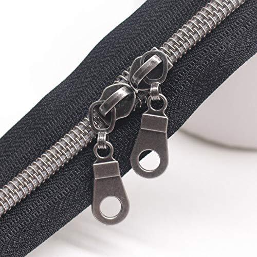 #5 Gunmetal Metallic Nylon Coil Zippers by The Yard Bulk Coil Zipper ...
