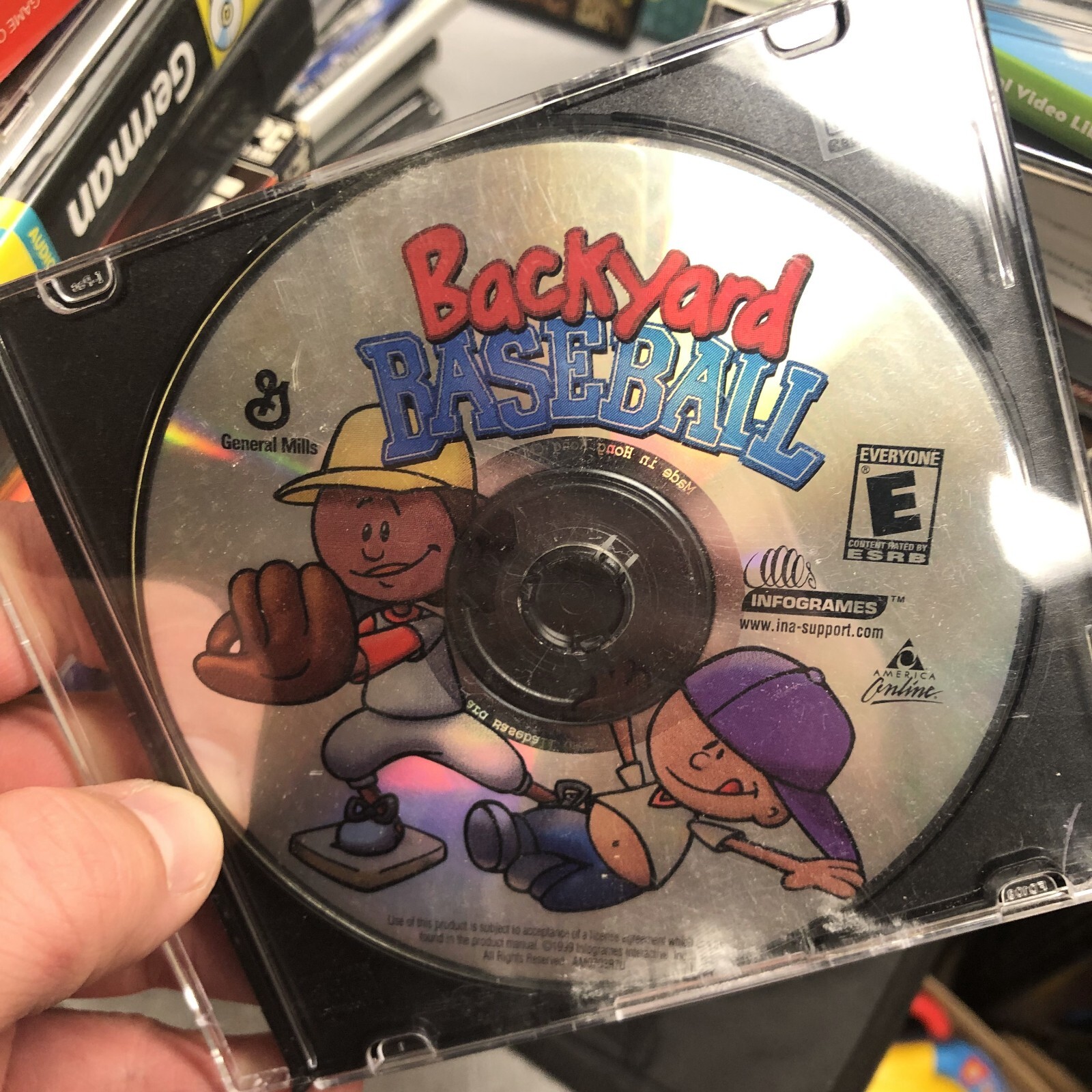 Backyard Baseball - 1999 PC CD Computer game Disc Only Hasbro General ...