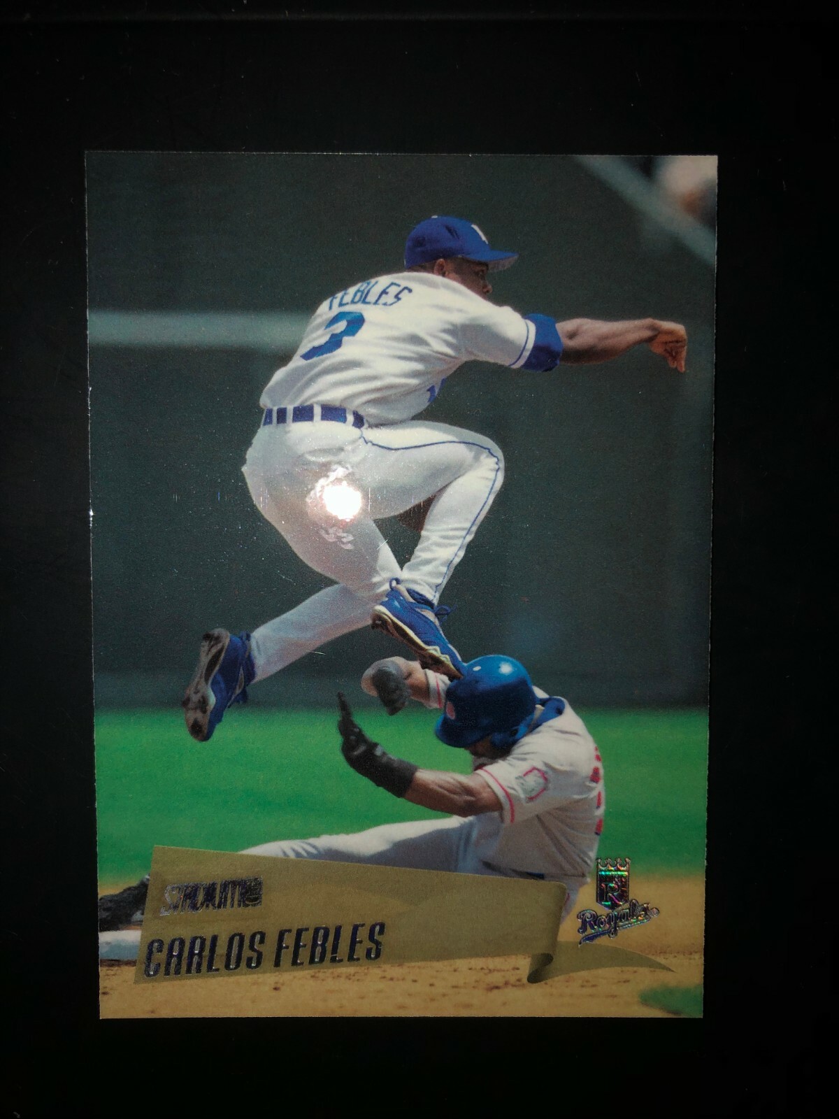 2000 TOPPS STADIUM CLUB BASEBALL CARLOS FEBLES #185 KANSAS CITY ROYALS ...