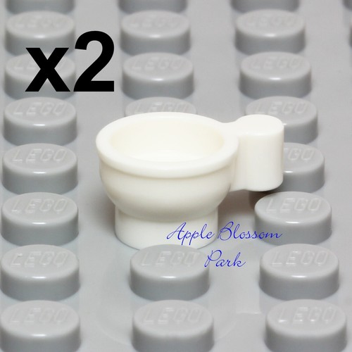 NEW Lot/2 Lego Minifig White TEA CUP Girl Boy Friends Kitchen Coffee ...