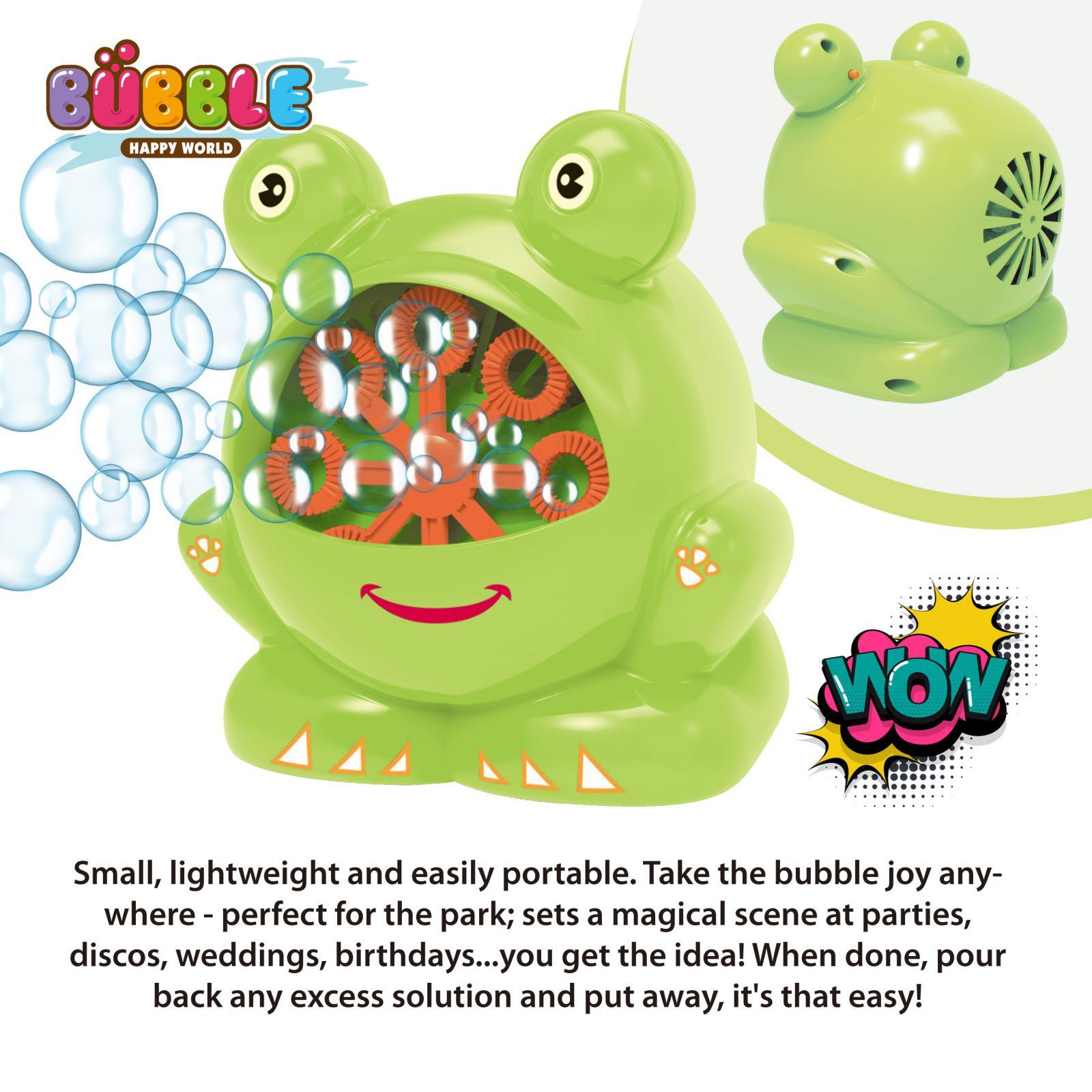 Kids Bubbles Maker Machine Garden Outdoor Automatic Blower Frog Toy Party Gift | eBay
