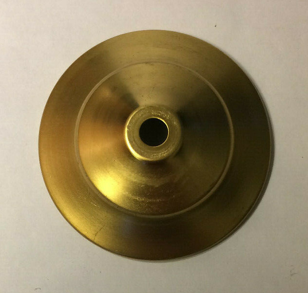 New 3 1/2" Solid Spun Brass Vase Cap, Lamp Cap, Unfinished Brass, 1/8 ...