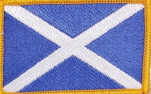 SCOTLAND Flag Patch W/ VELCRO® Brand Fastener Tactical Morale Saltire ...