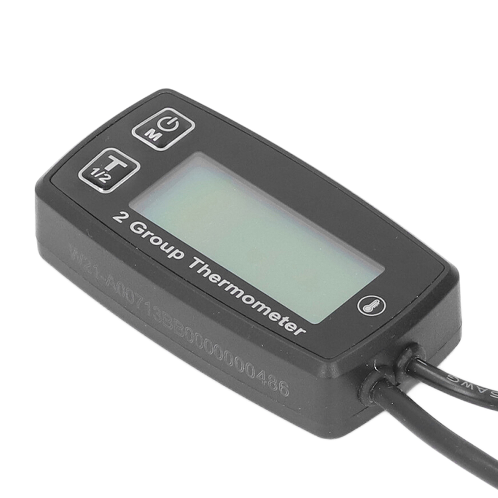 Motorcycle Digital Dual Channel LCD Thermometer Engine Temp Gauge Meter ...