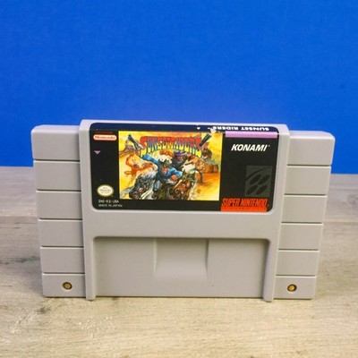 Konami Sunset Riders Super Nintendo SNES Authentic Cartridge ...