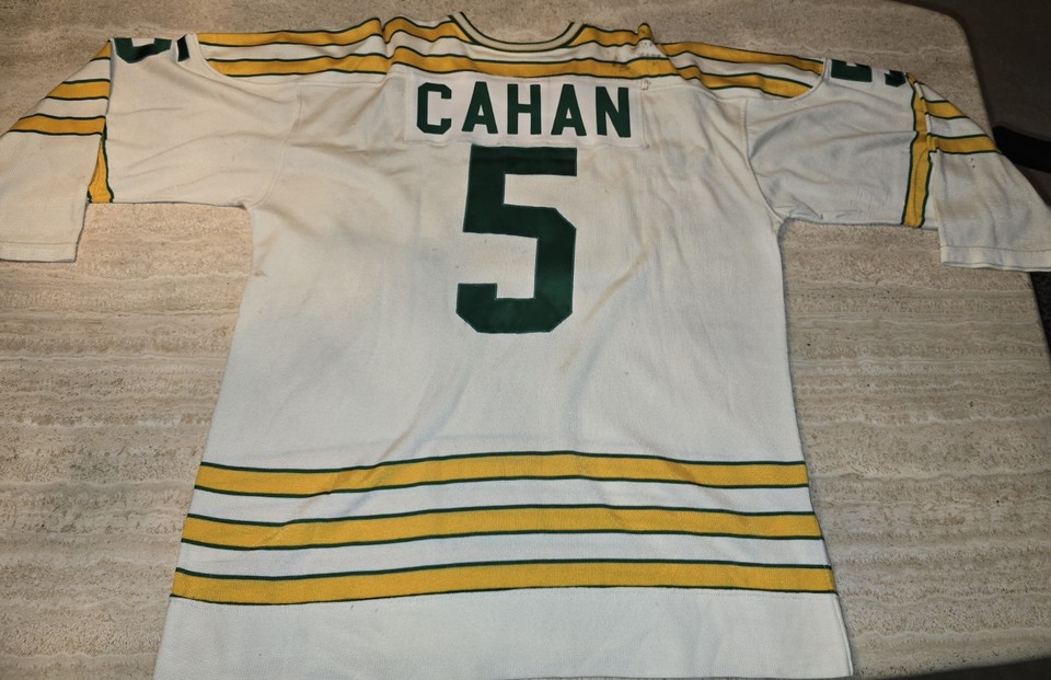 Vintage WHA Larry Cahan Chicago Cougars 1972-73 Game Worn Jersey - 1st ...