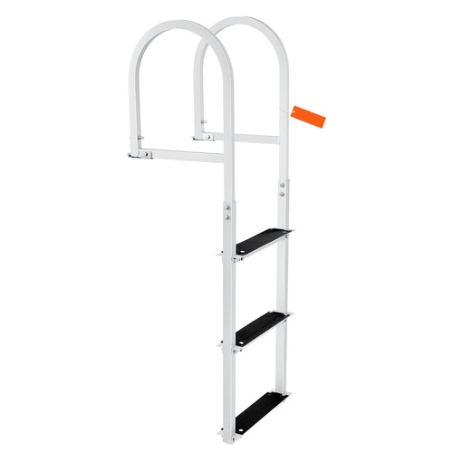 Aluminum Dock Ladder Boat Dock Ladder Removable 3 Steps with 500lbs ...