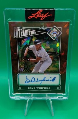 Dave Winfield 2025 Leaf Seasons In The Sun Tradition Cracked Ice ...