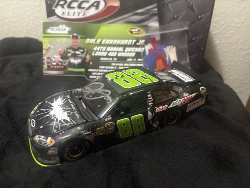DALE EARNHARDT JR AUTOGRAPHED #88 DARK KNIGHT MICHIGAN WIN 2012 1/24 ...