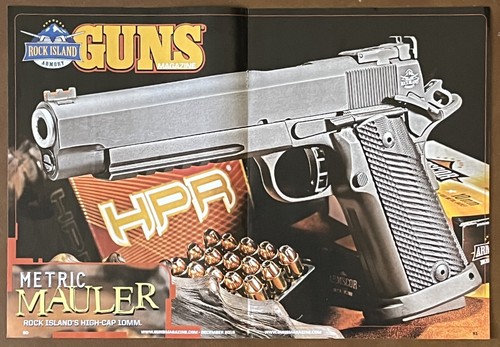 Metric Mauler Rock Islands High-Cap 10mm GUNS Centerfold PRINT AD | eBay