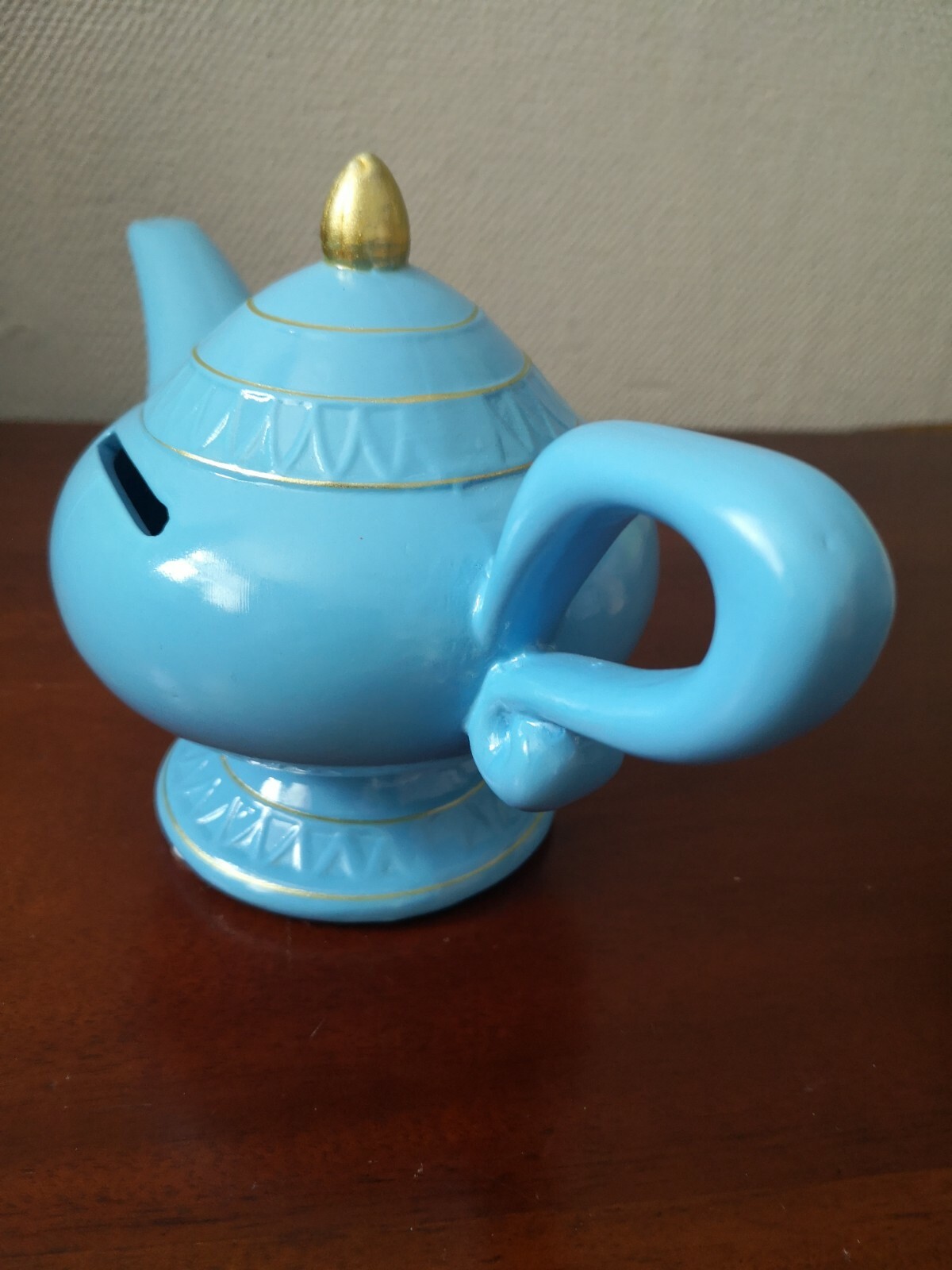 Disney Aladdin Lamp Ceramic Money Box Piggy Bank Coin Bank 24 cm Long ...