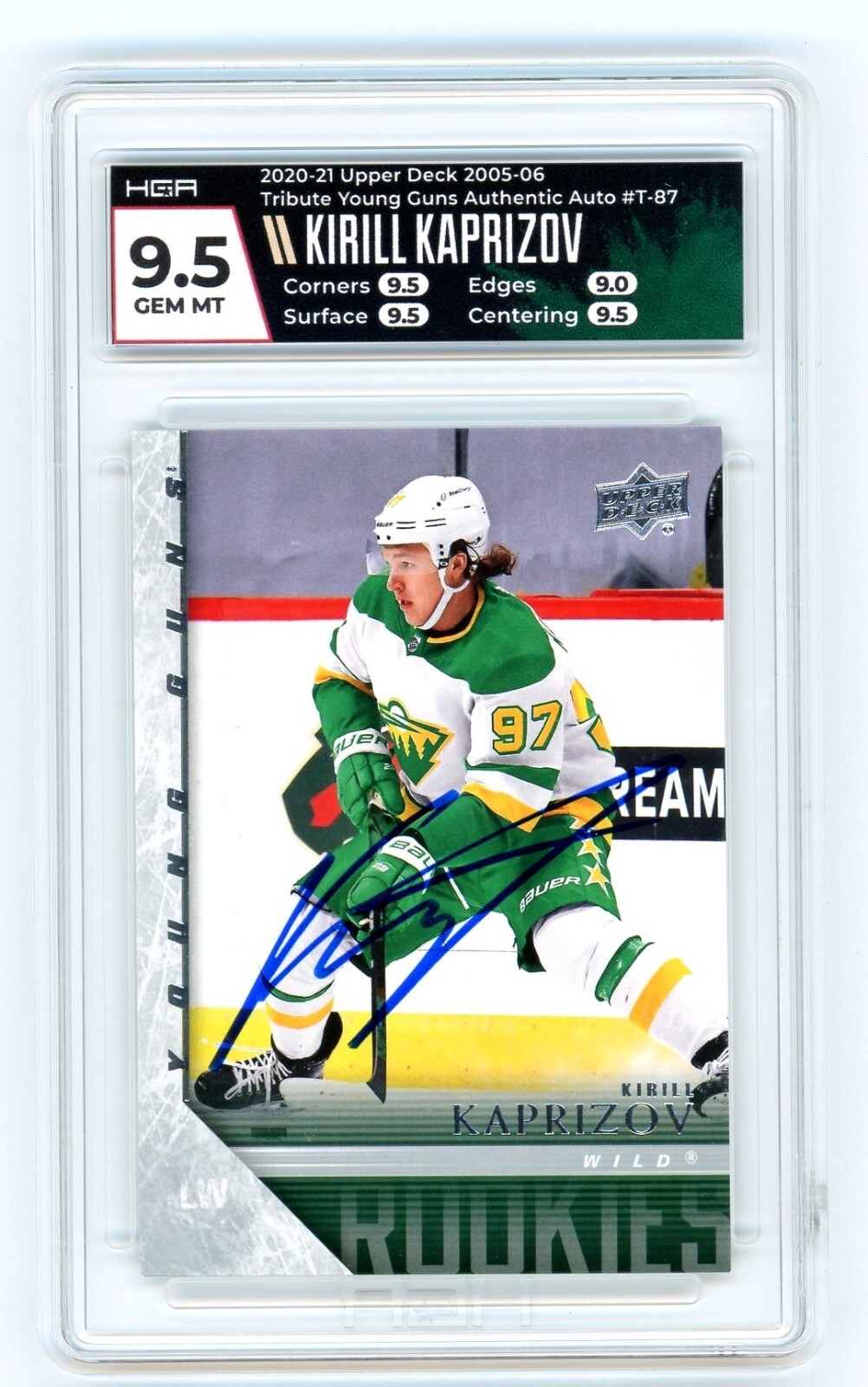 2020-21 KIRILL KAPRIZOV UPPER DECK EXTENDED YOUNG GUNS 2005-06 TRIBUTE ...
