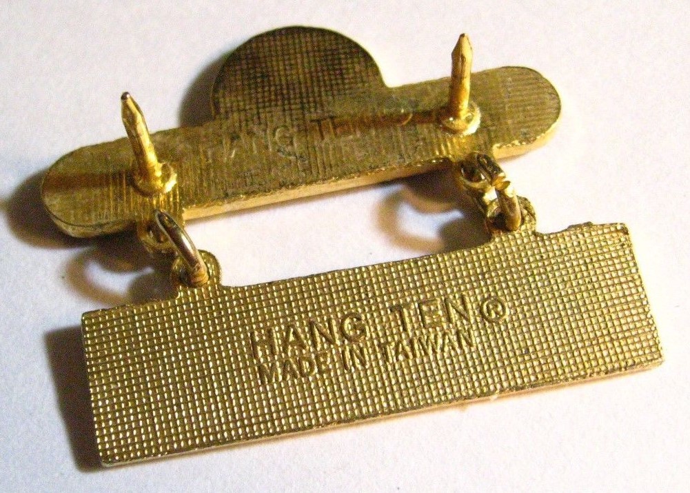 Hang Ten Lapel Pin - Vintage Worlds Greatest Boss Surfing Surfer Feet ...