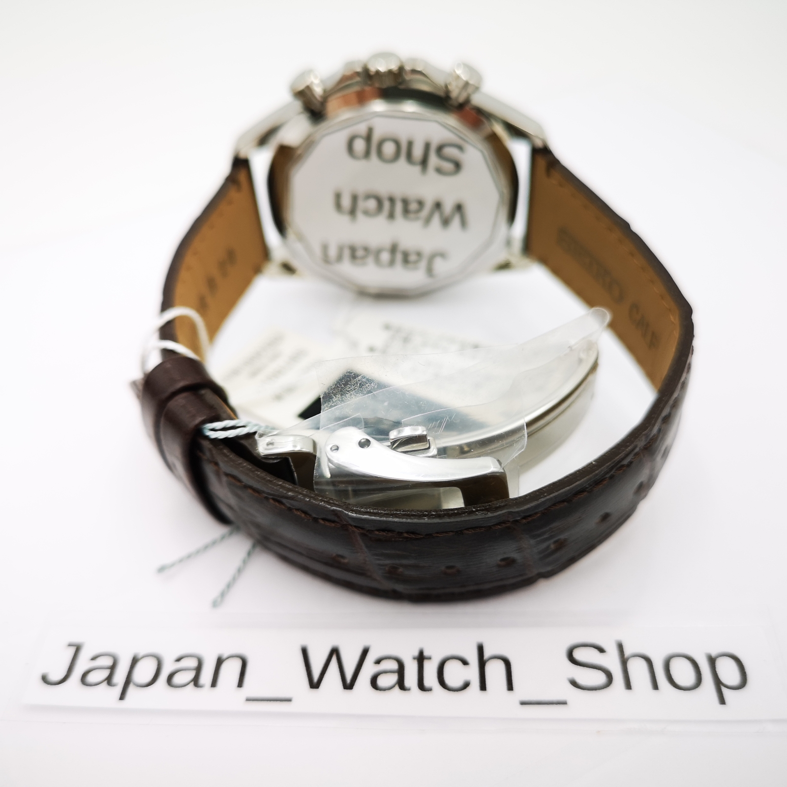 SEIKO Spirit SBTR017 Green Chronograph Quartz Leather band Men Watch ...