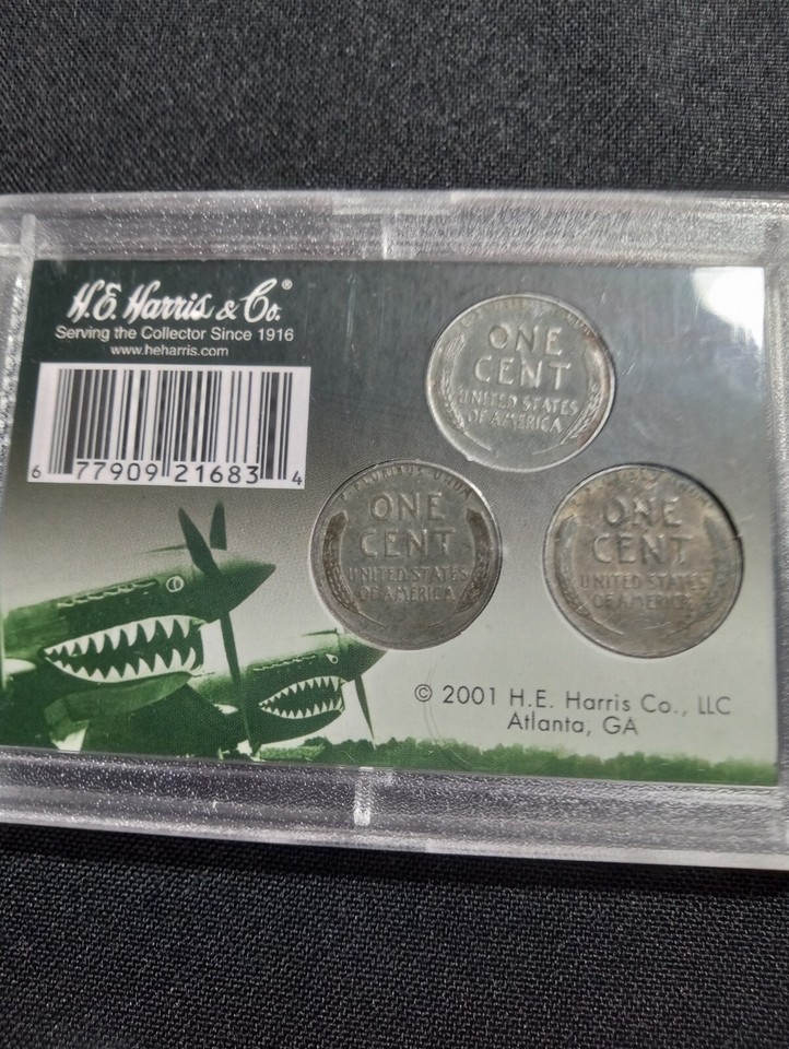 Wartime steel cent Set Coins 1943P,D,S | eBay