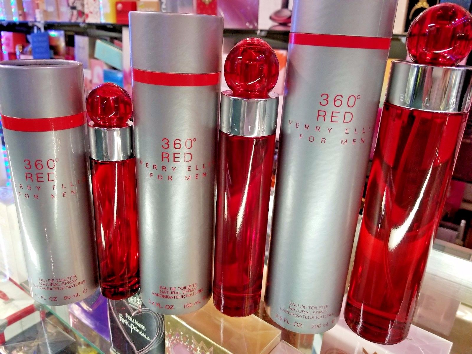 360° RED for Men by Perry Ellis 1.7 oz / 3.4 oz / 6.8 oz EDT Spray for ...