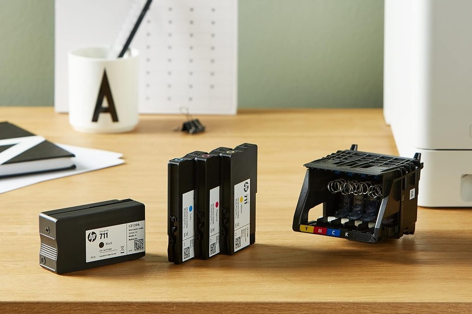 HP C1Q10A OEM HP 711 Printhead Replacement Kit GENUINE INK CARTRIDGE | eBay