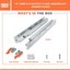 Undermount Drawer Slides Soft Close 12 15 18 & 21 inch Fits 1/2-5/8 ...