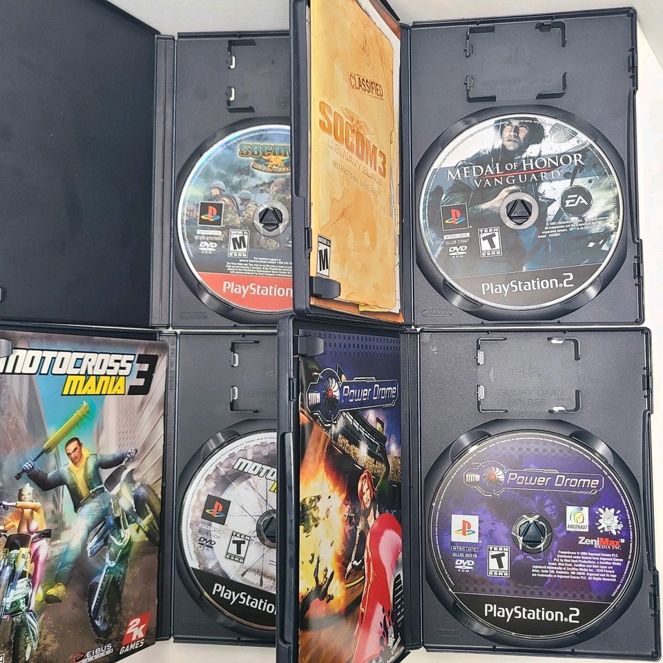 Sony Playstation 2 PS2 Game Bundle Lot 20 Some CIB Some Disk Scratches ...
