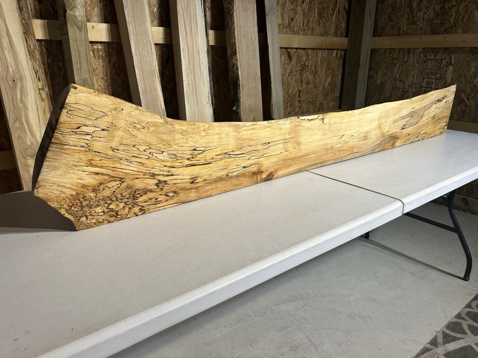Super Spalted Maple Mantle/Fireplace Mantel Beam/Wood/Live Edge Maple ...