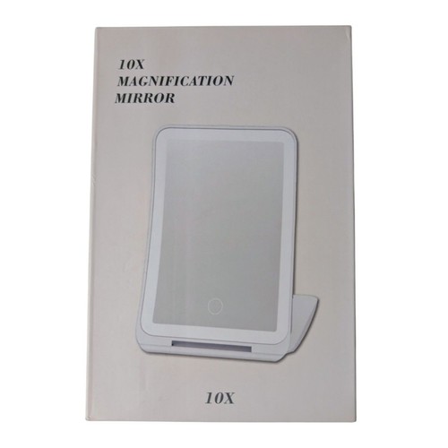 10X Magnification Lighted Makeup Mirror LED Touch Sensor 3-Mode ...