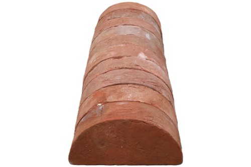 Red Half Round Coping Bricks 9″W | eBay UK