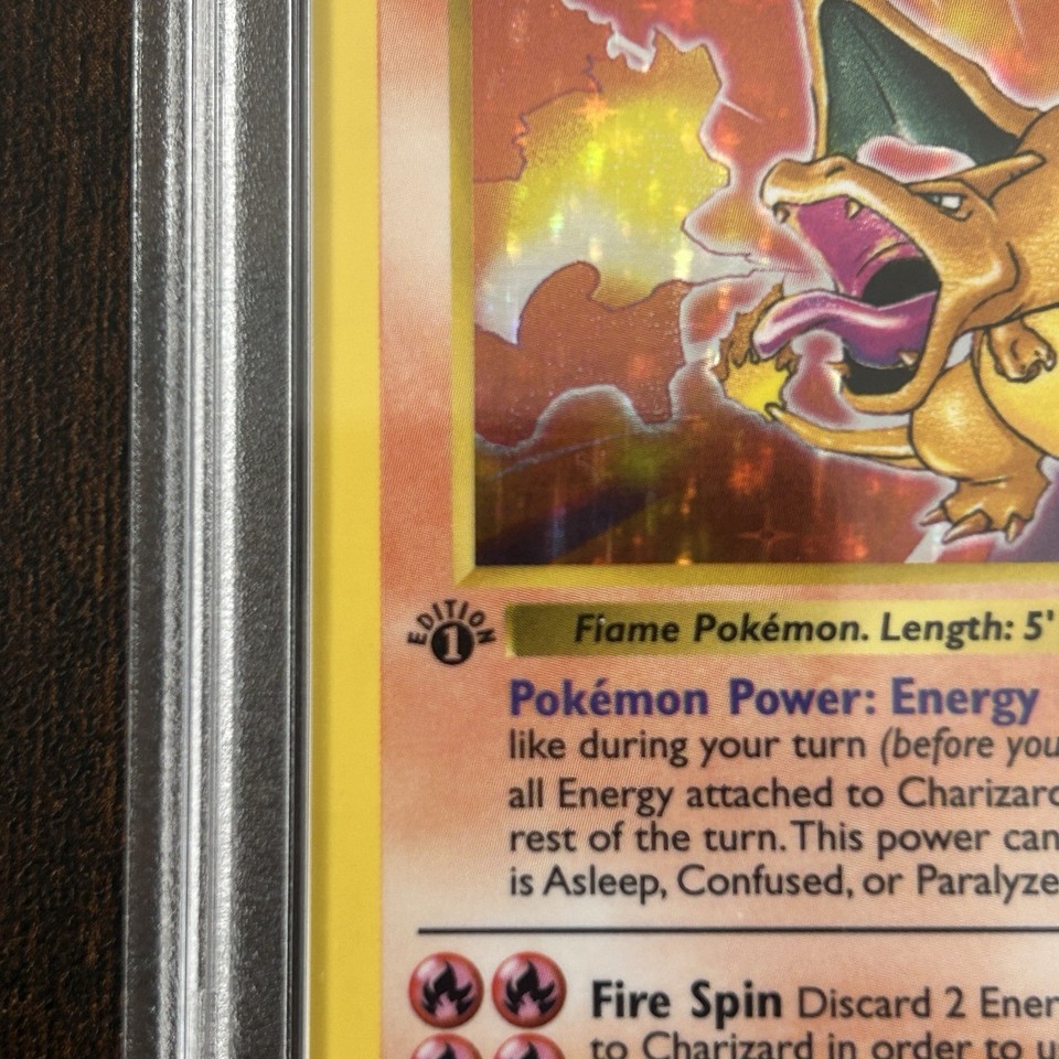 1999 Pokemon 1st Edition Base Set Charizard Holo PSA 10 4/102 THICK ...