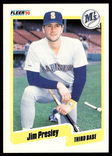 1990 Fleer Jim Presley Seattle Mariners #522 | eBay