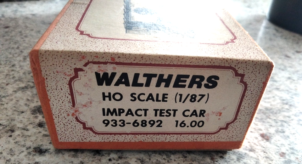 Walthers HO Scale Impact Test Car, Tongue In Cheek Model 'NEW IN BOX ...