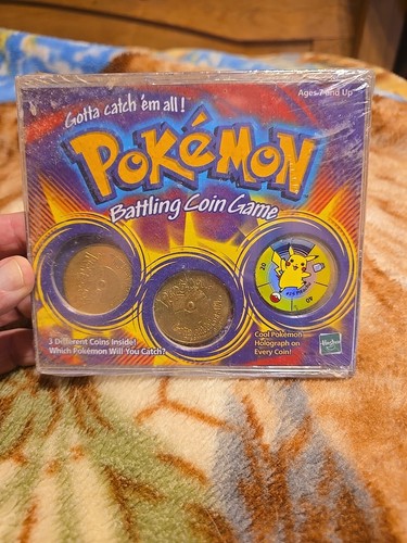 Pokémon Battling Coin CD Game SEALED 1999 Vintage Hasbro Comes with 3 ...