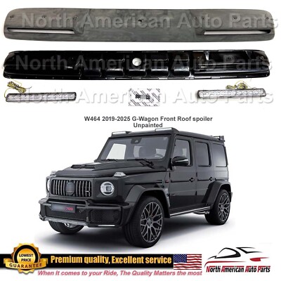 G63 Front Roof Spoiler LED W464 2019-2026 G500 G550 Brabus Wing Lights ...