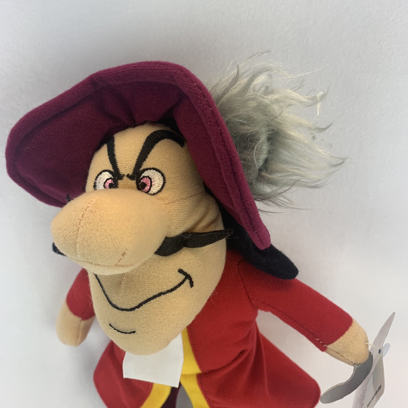 Disney Toy Factory Captain Hook Plush Stuffed Doll Peter Pan Villain ...