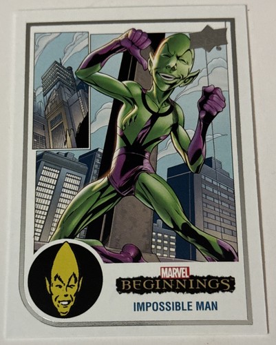 IMPOSSIBLE MAN 2022 Upper Deck Marvel Beginnings Base #10 Comics ...