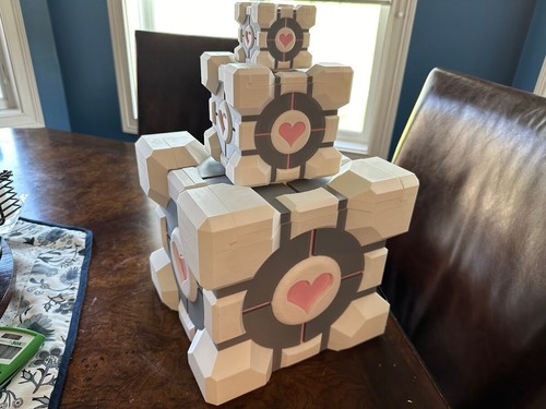 Portal-Inspired Weighted Companion Cube Storage Containers with ...