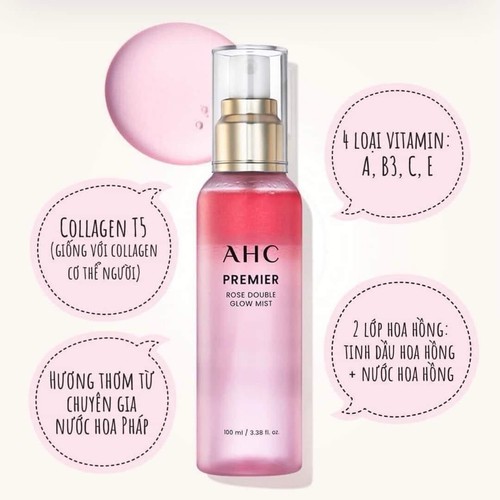 AHC Premiere Rose Double Glow Mist Serum, 3.38 fl oz (100 ml) | eBay