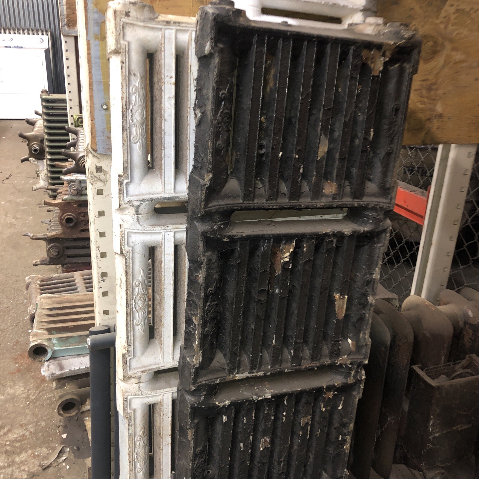 Cast iron Hot Water Two Pipe Steam radiator Wall Hung Mount | eBay