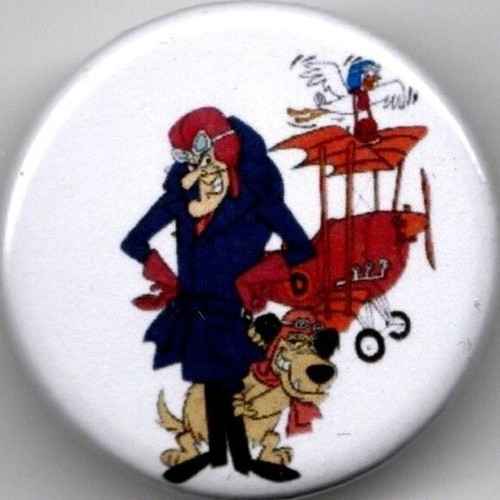 5x CATCH THE PIGEON Pin Button Badges 25mm - DASTARDLY & MUTTLEY ...