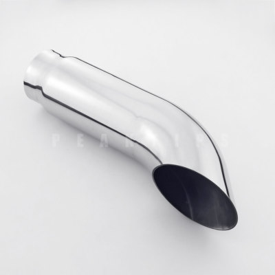 2.5" In Angle Cut Stainless Steel Turn Down Outlet Exhaust Tip 3" Out ...