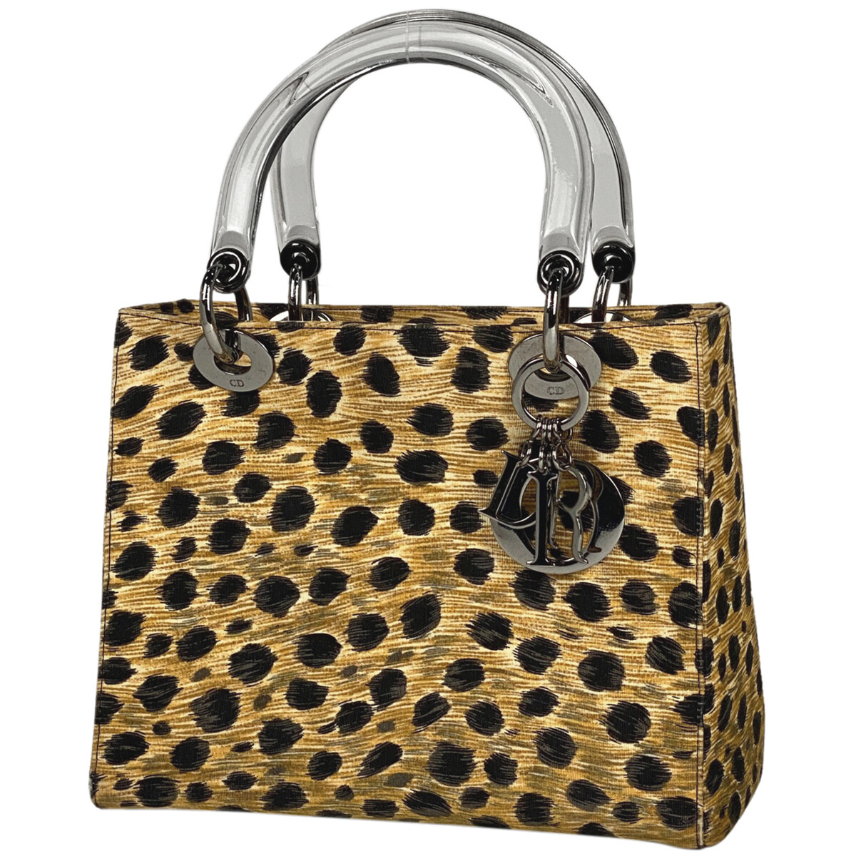 AUTH CHRISTIAN DIOR LADY DIOR LEOPARD PRINT 2WAY BAG … - Gem