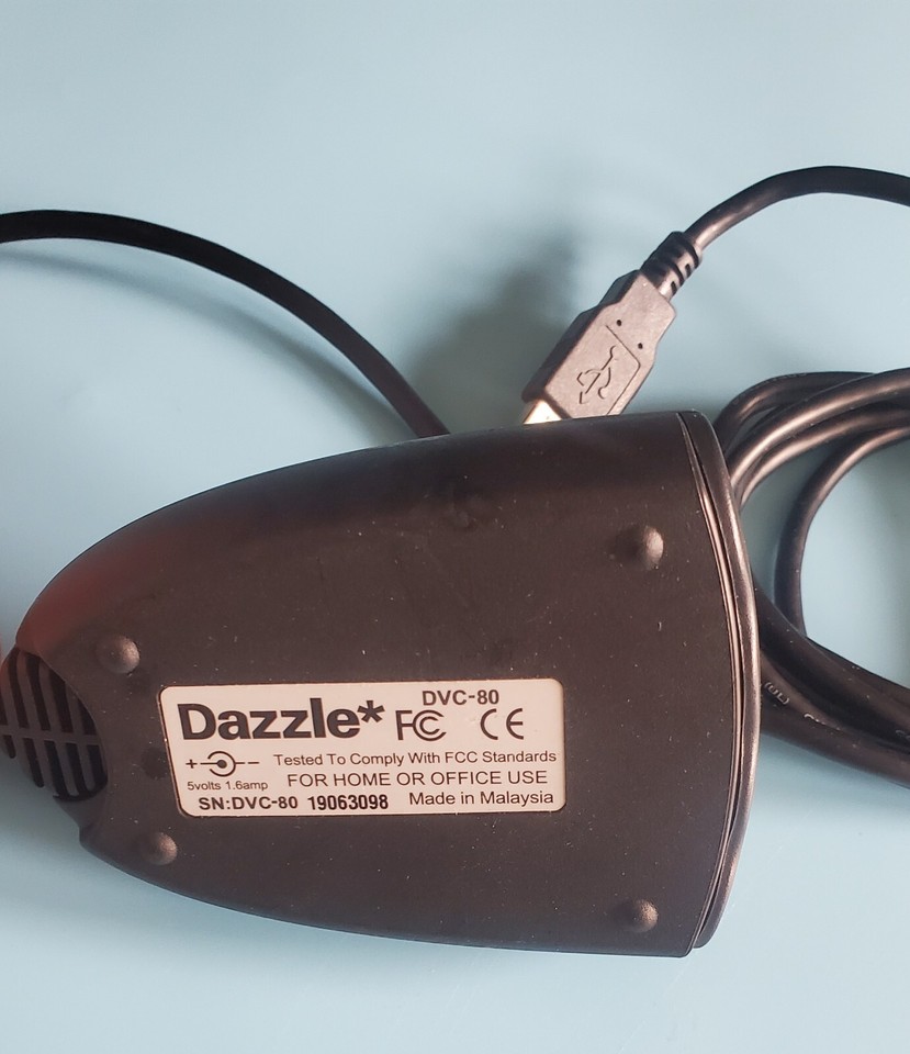 DAZZLE DVC-80 Digital Video Creator 80 Video Capture Device RCA USB Cable | eBay