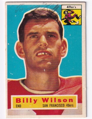Billy Wilson 1956 Topps NFL Cards # 62 Set Filler | eBay