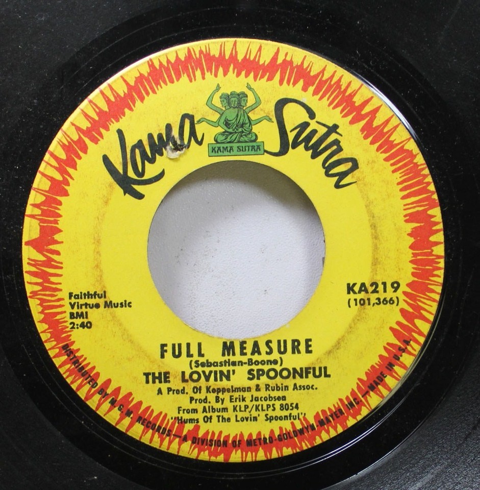 Rock 45 The Lovin Spoonful - Nashville Cats / Full Measure On Kama ...
