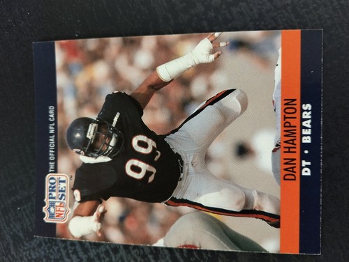 Dan Hampton Chicago Bears Defensive Tackle NFL Pro Set 1990 Card #449 ...